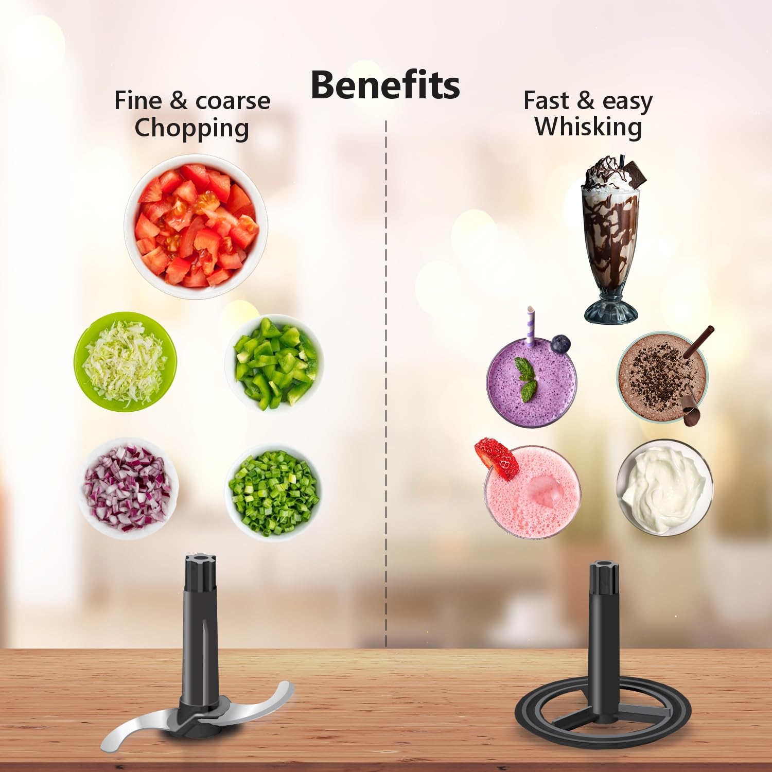 700ml Electric Vegetable Chopper | Two Unbreakable Bowls for Easy ...