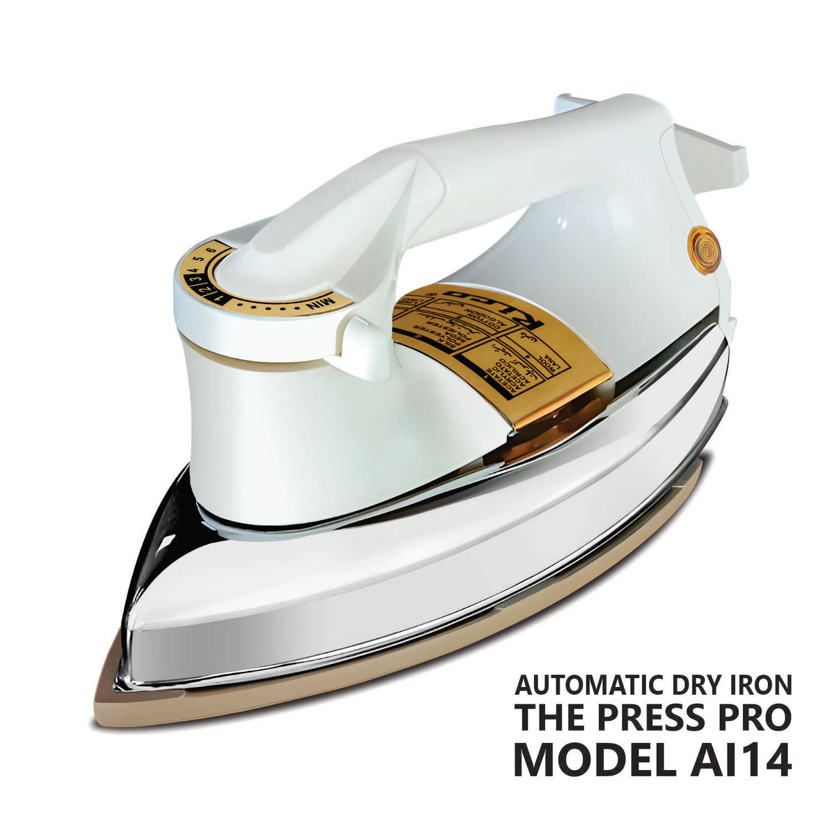 Rico Heavy Weight Automatic Dry Iron – Model AI14– Rico India
