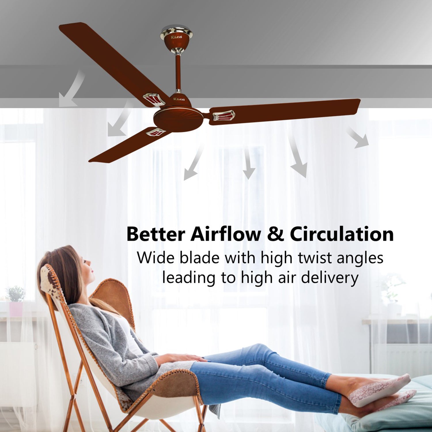 Buy Decorative Ceiling Fans Online in India at Rico Appliances– Rico India