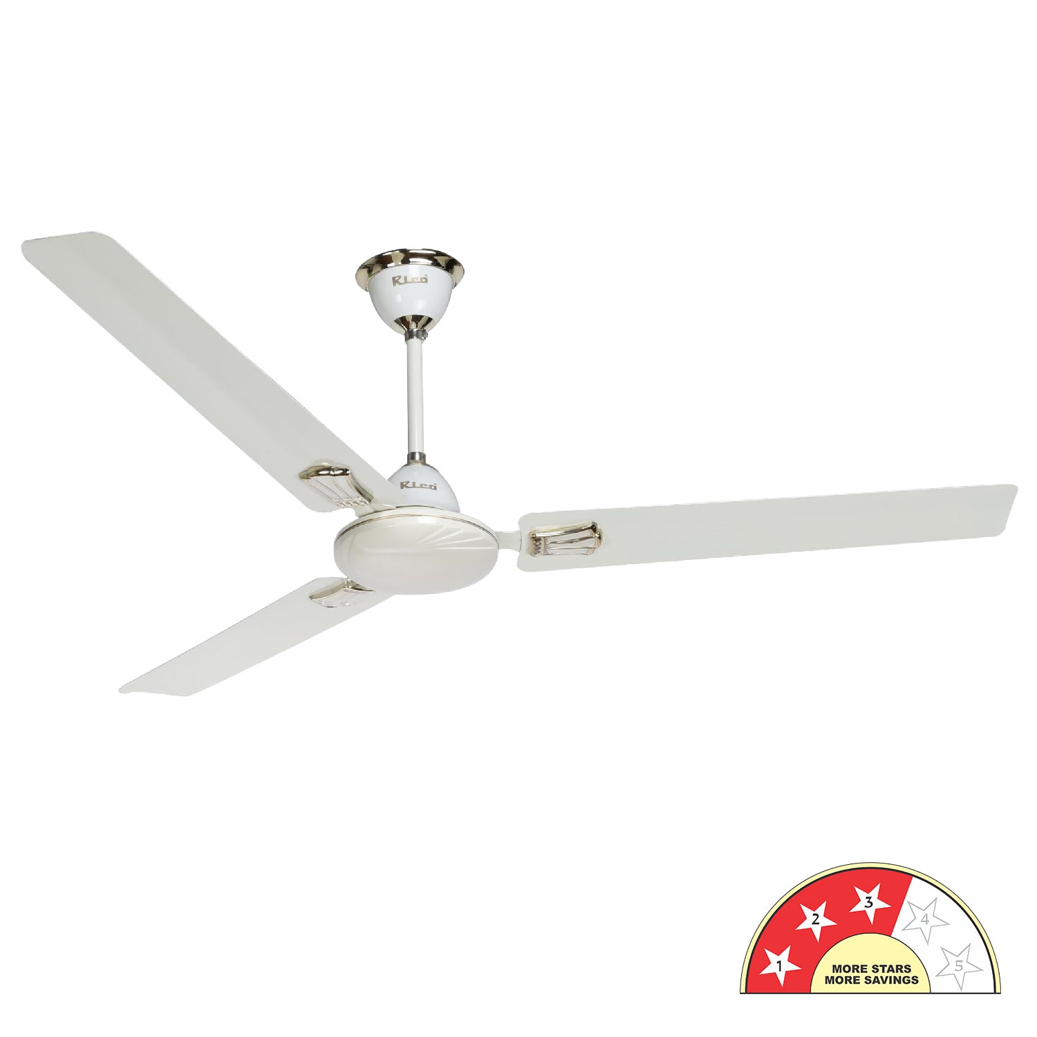 Rico Aluminum 3 Blade 1200mm Ceiling Fan CF808 (Ivory)– Rico India