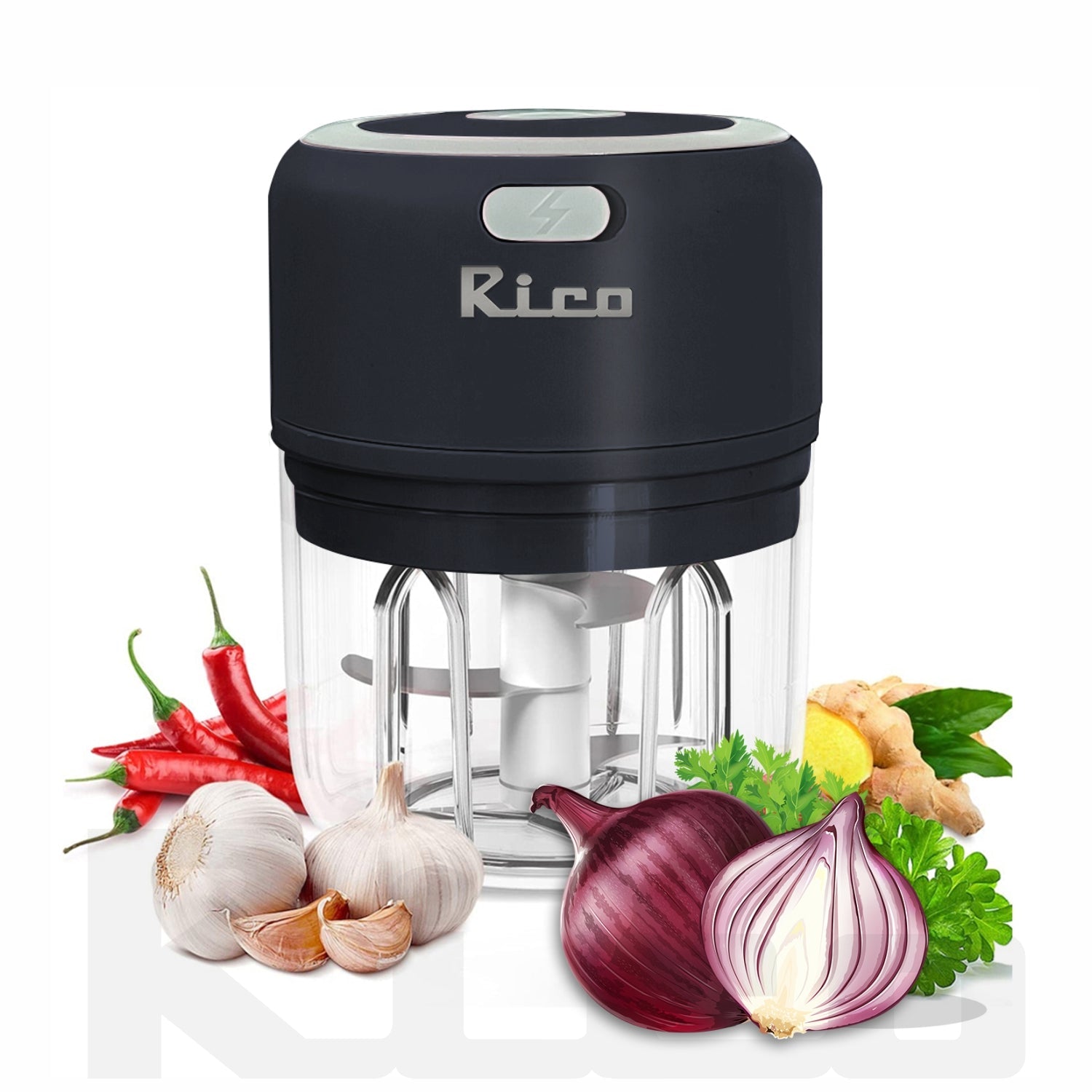 Introducing All New Rechargeable Mini Garlic Chopper.– Rico India