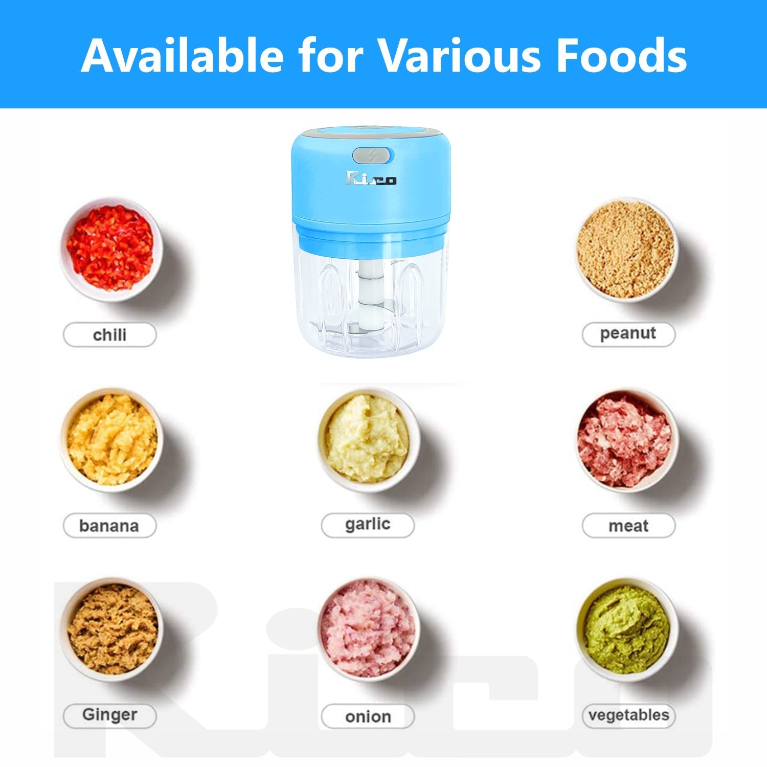 Introducing All New Rechargeable Mini Garlic Chopper.– Rico India