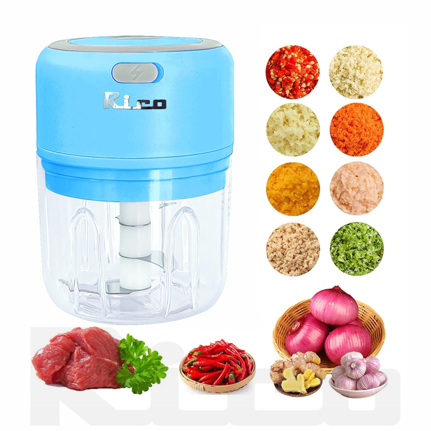 Introducing All New Rechargeable Mini Garlic Chopper.– Rico India