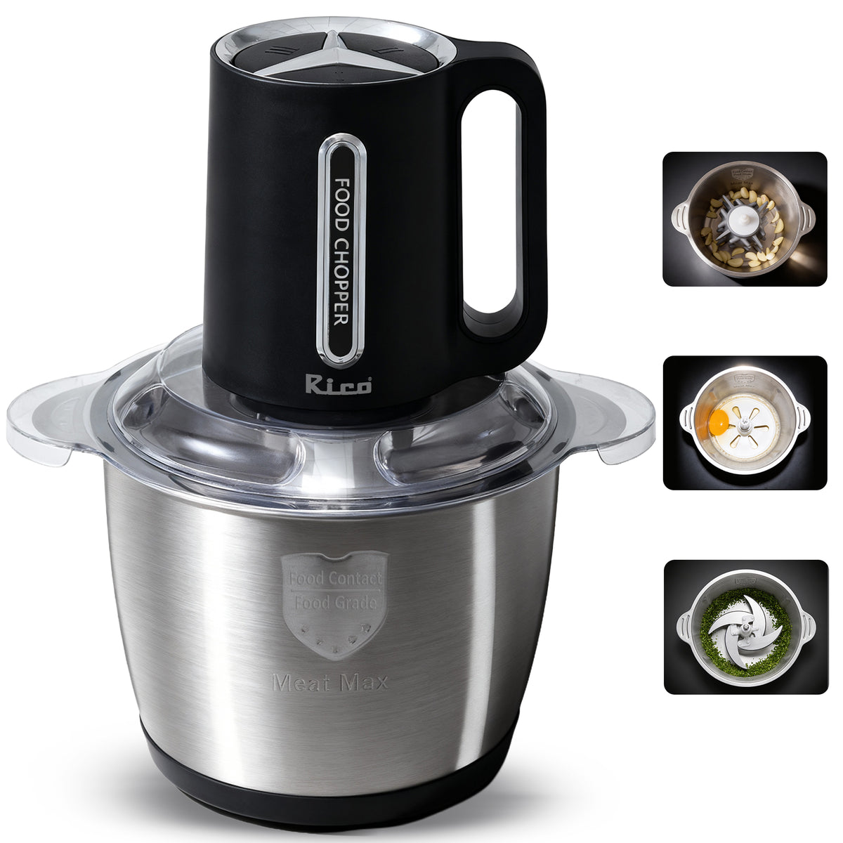 Rico Steel Bowl Chopper - Model CH2509– Rico India