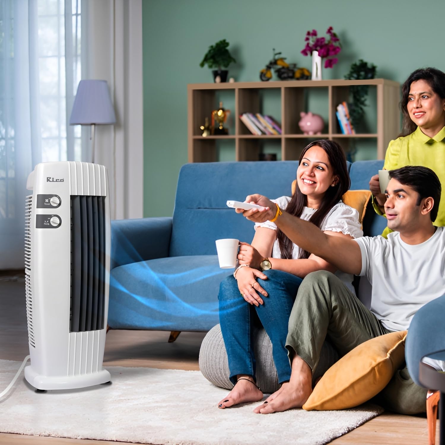 Rico Tower Fan 25 Feet Air Blower 150 Watt TF1707 (White)– Rico India