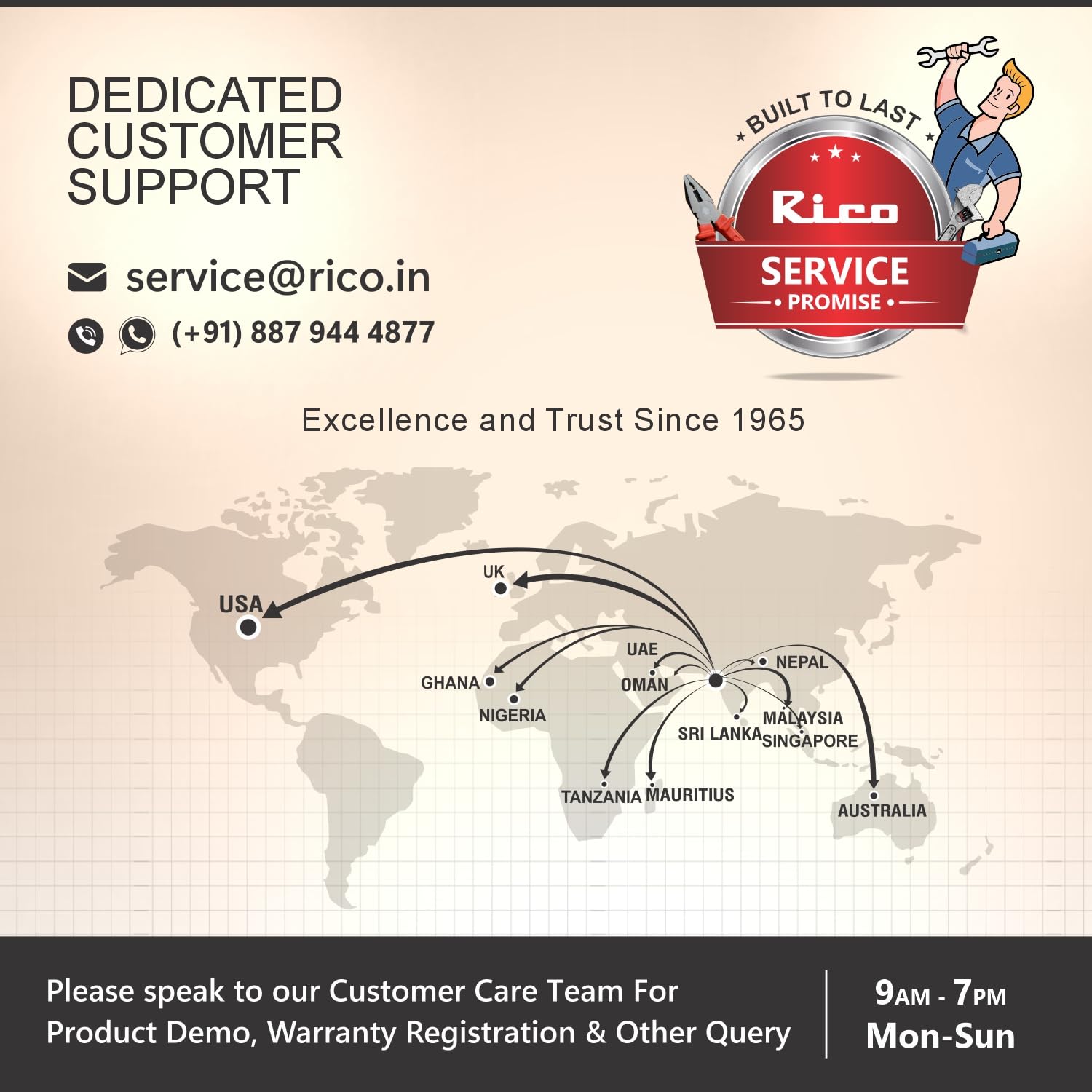 Rico Tower Fan 25 Feet Air Blower 150 Watt TF1707 (White)– Rico India