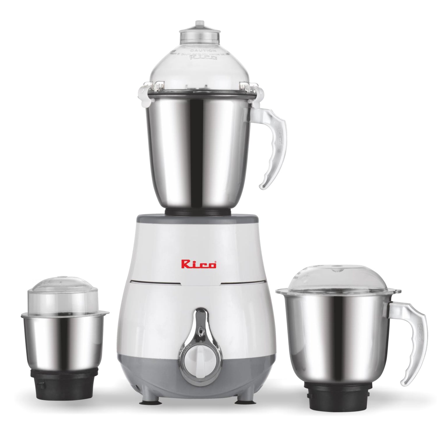 Rico Mixer Grinder 1 Horse Power with 3 Jars MG1810 (White).– Rico India