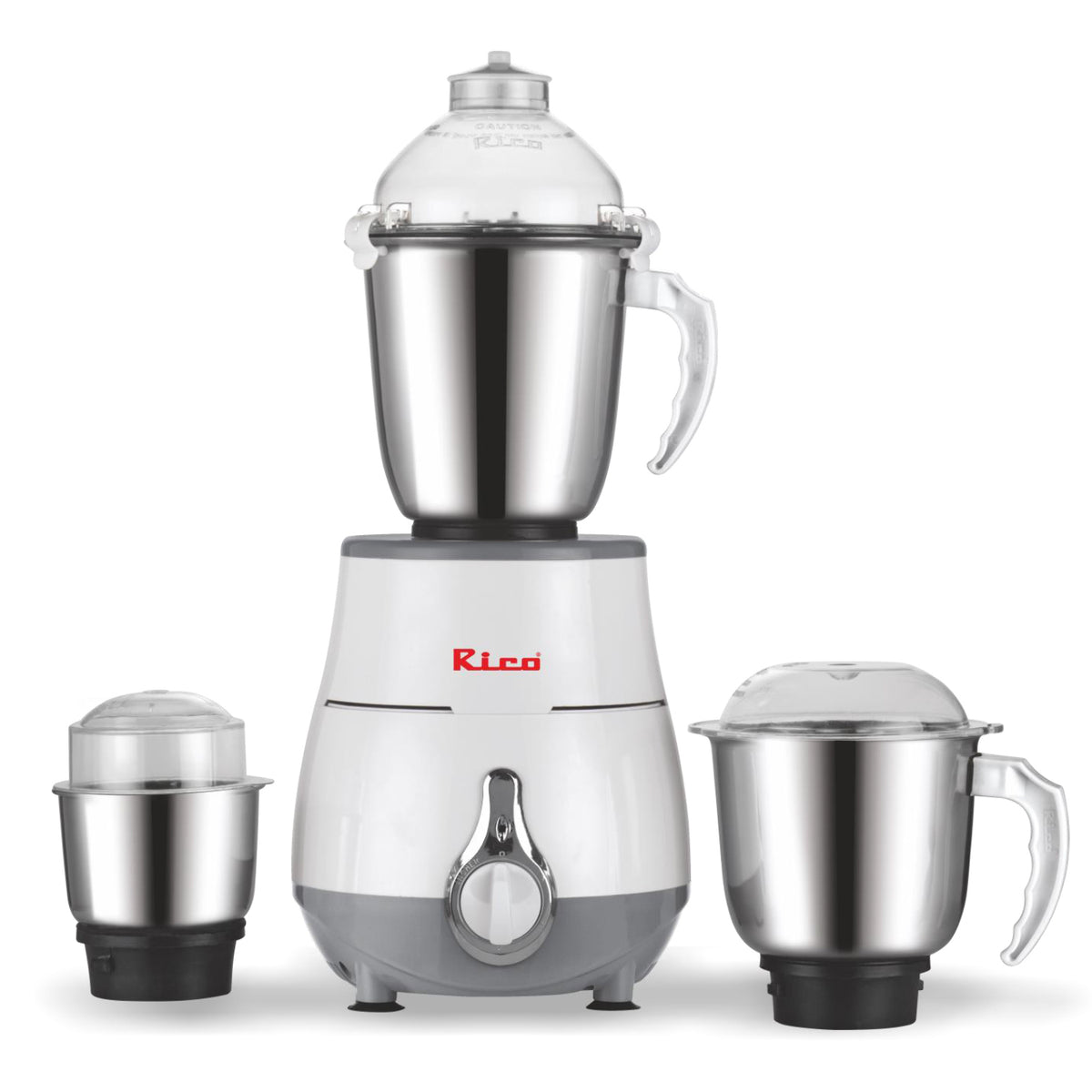 Rico Mixer Grinder 1 Horse Power with 3 Jars MG1810 (White).– Rico India