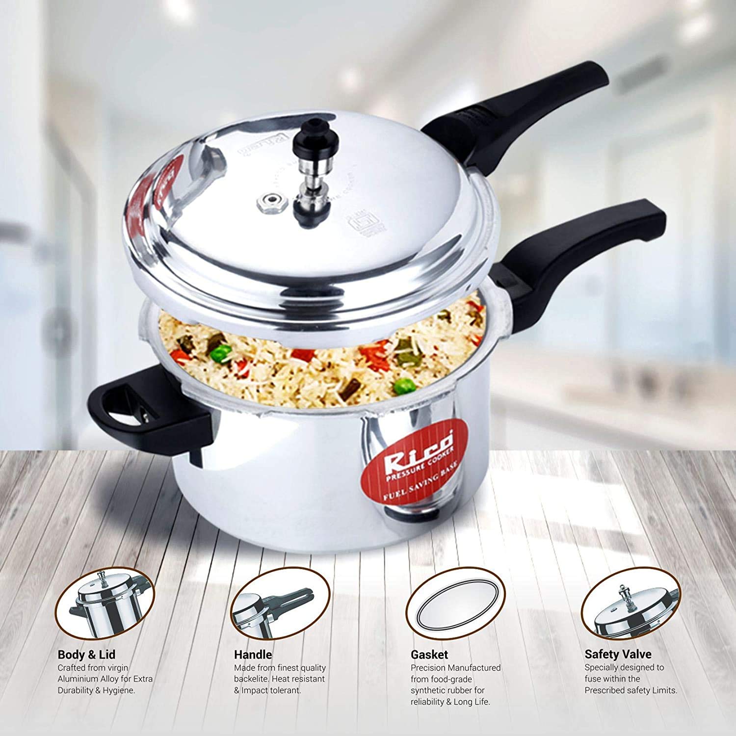 Rico PCOL5 Outer Lid 5 Liter Pressure Cooker– Rico India